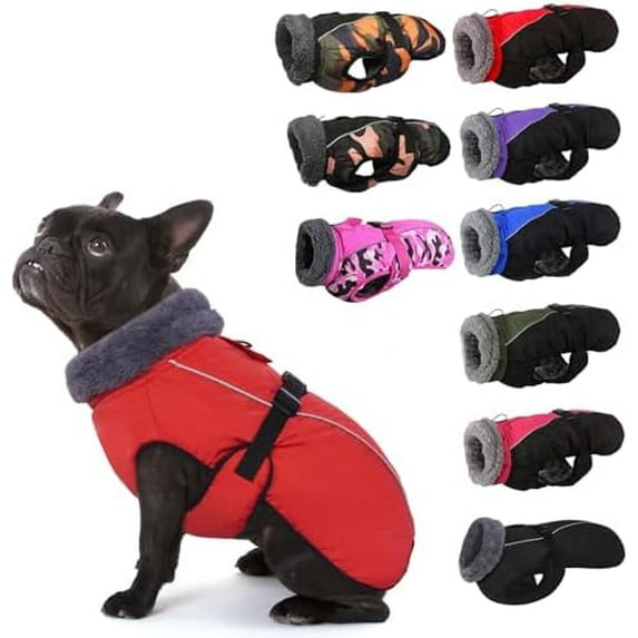 Extra Warm Dog Coat - Reflective, Adjustable Winter Jacket with Buckle ...