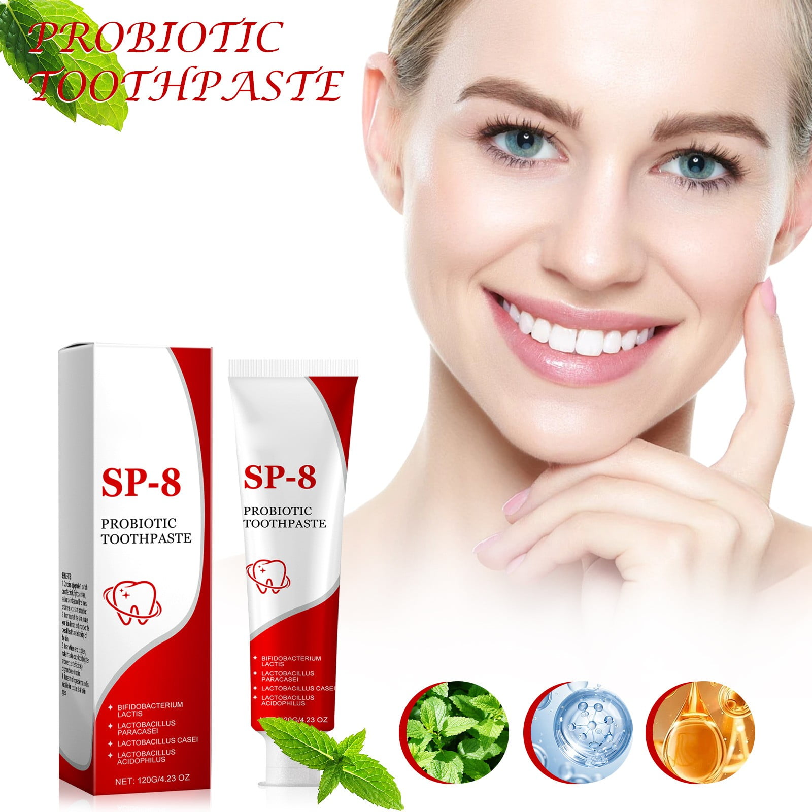 Extra Whitening Toothpaste Probiotic Toothpaste, Mild Natural ...