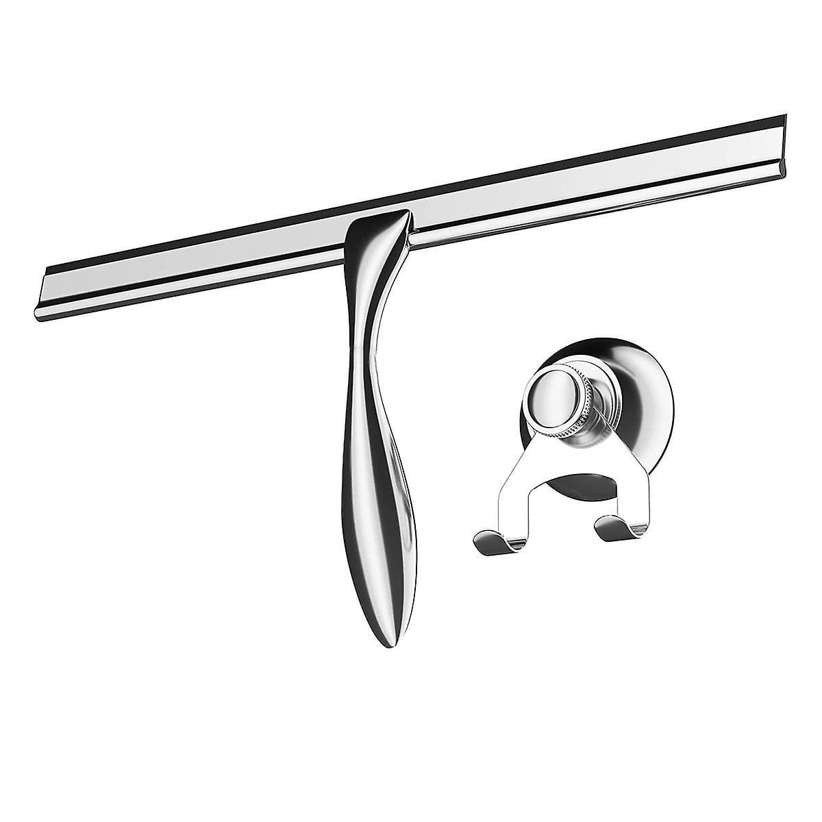 Extra Wide 30.5 Cm Shower Squeegee Stainless Steel With Silicone Lip ...