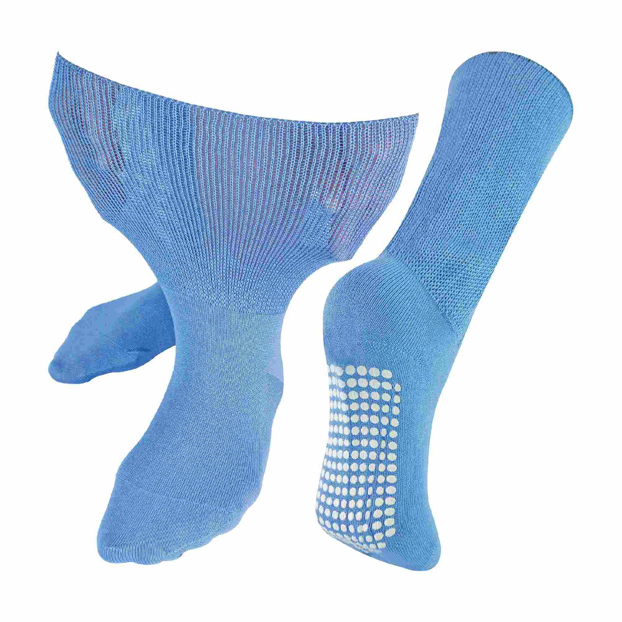 Extra Wide Bamboo Oedema Socks with Non Slip Grips | Dr.Socks | Mens ...