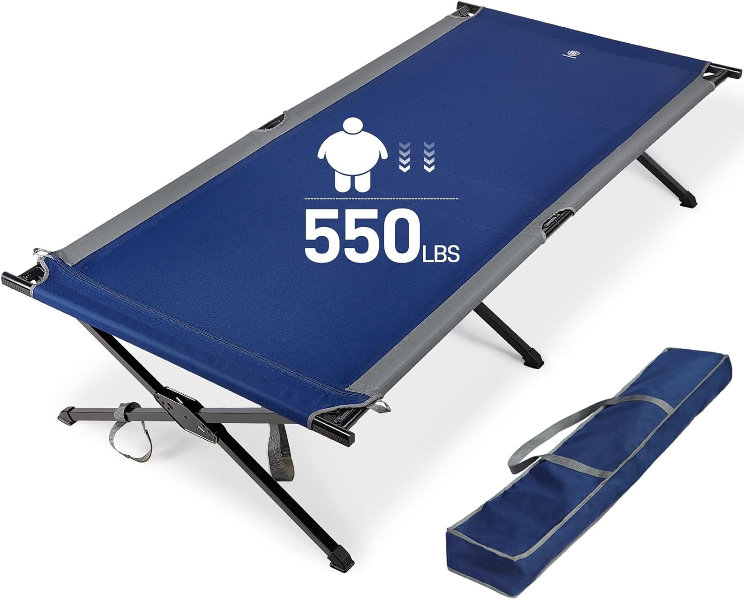 Extra Wide Camping Cot for Adults Oversized XXL Sleeping Cots Folding ...