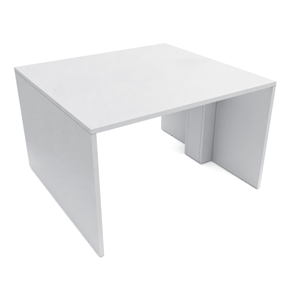 Extra Wide Collaboration Table | 2 Person Group Desk | 4x4 Laminate ...