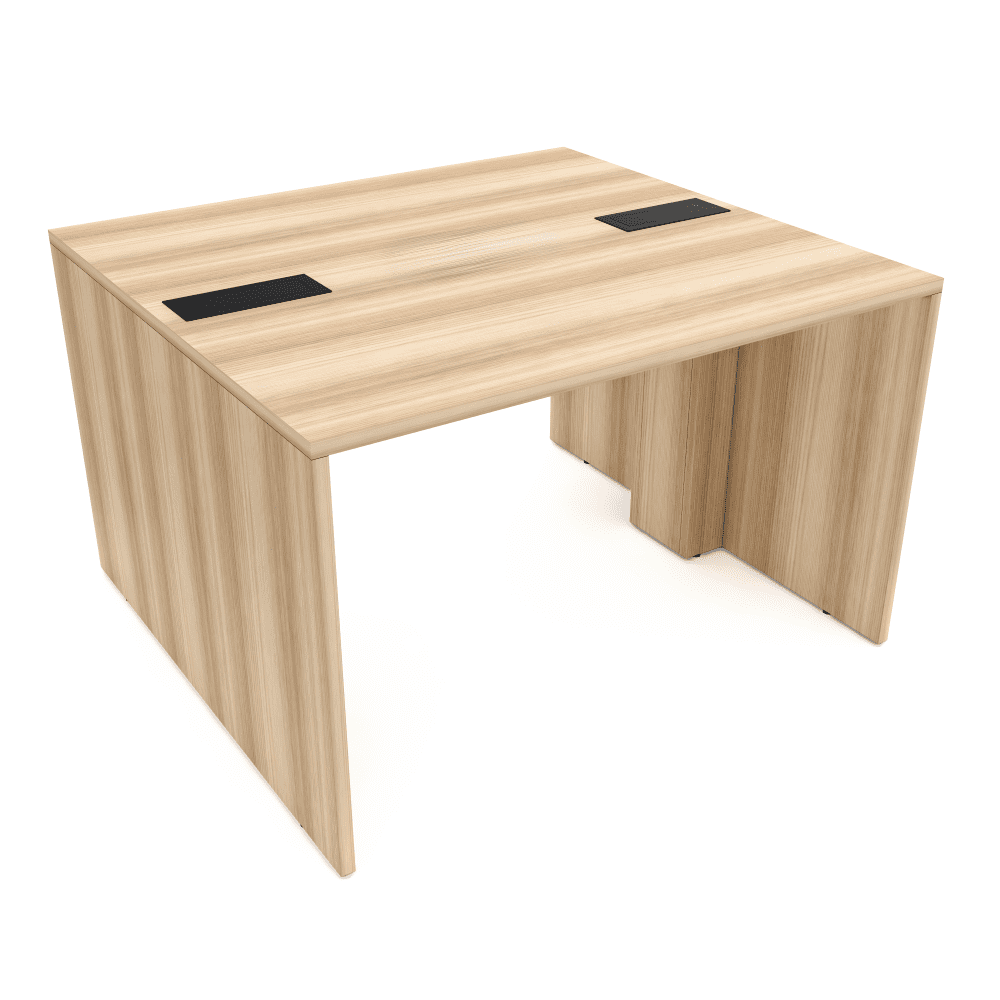 Extra Wide Collaboration Table | 2 Person Group Desk | 4x4 Laminate ...