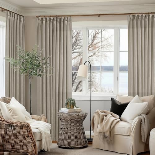 Extra Wide Curtains 60 Inch Width 84 Inches Long for Living Room ...