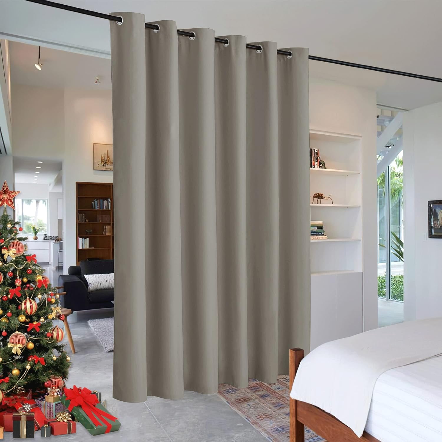 Extra Wide Curtains for Divider Room Separation Soundproof Temporary ...