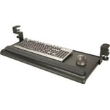Extra-Wide Desk Clamp Keyboard Tray with Wrist Rest - Walmart.com