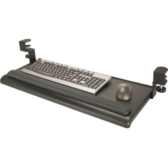 Extra-Wide Desk Clamp Keyboard Tray with Wrist Rest - Walmart.com