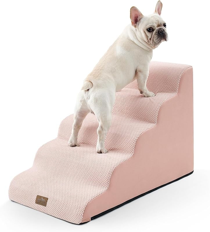 Extra Wide Dog Stairs 19.7" Width, Pet Step for Small Medium/Large Dog ...