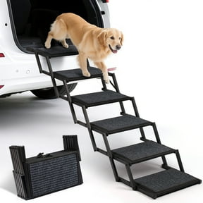 RYpetmia Foldable Dog Stairs Steps,3-Tier Pet Steps Storage and ...