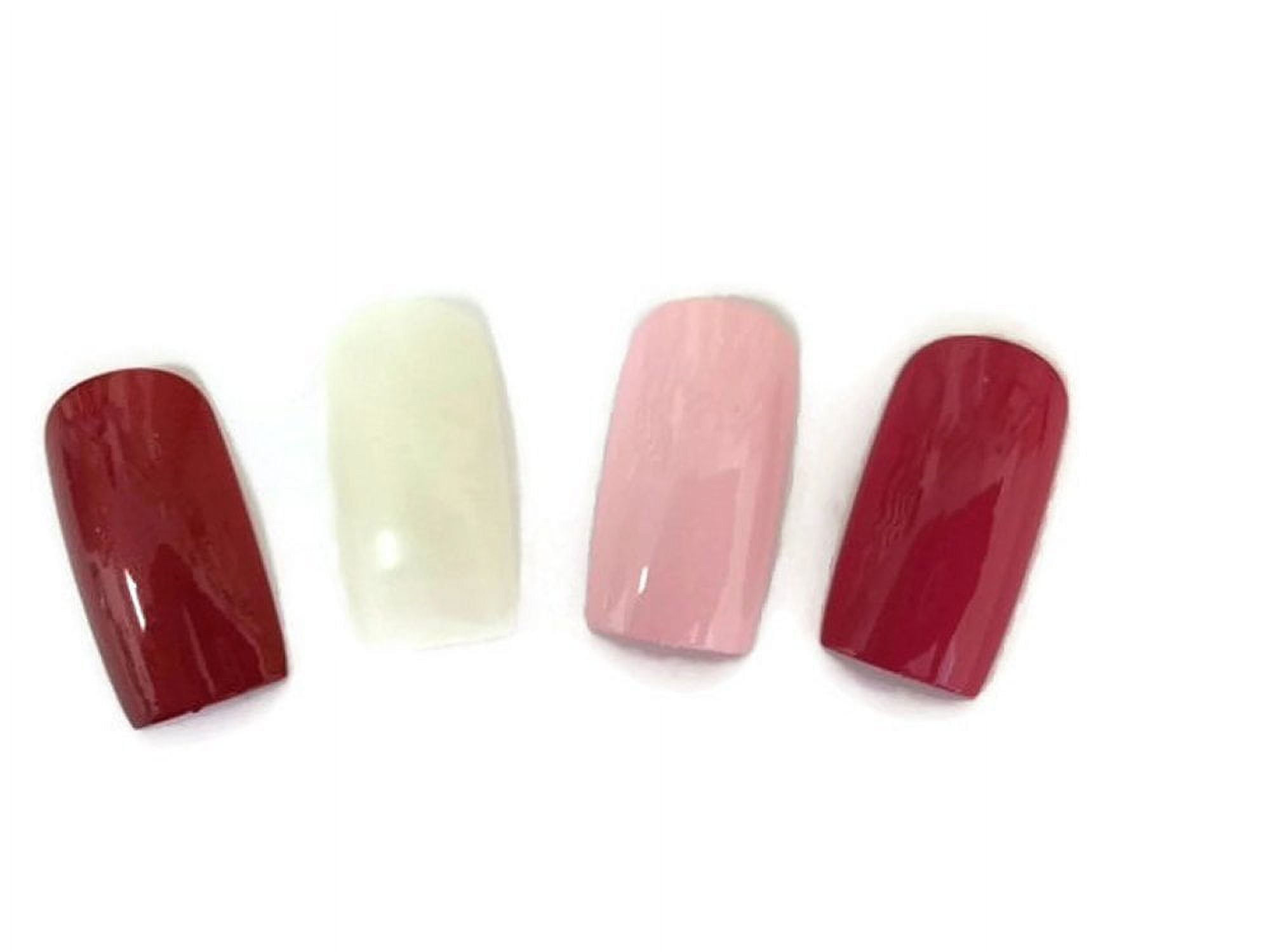 Extra Wide False Nails Four Pack Of Colors. Crossdressing, Transgender ...