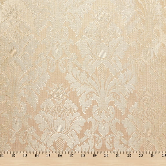 Extra Wide Floral Damask Upholstery Jacquard 100% Polyester 118" Fabric ...