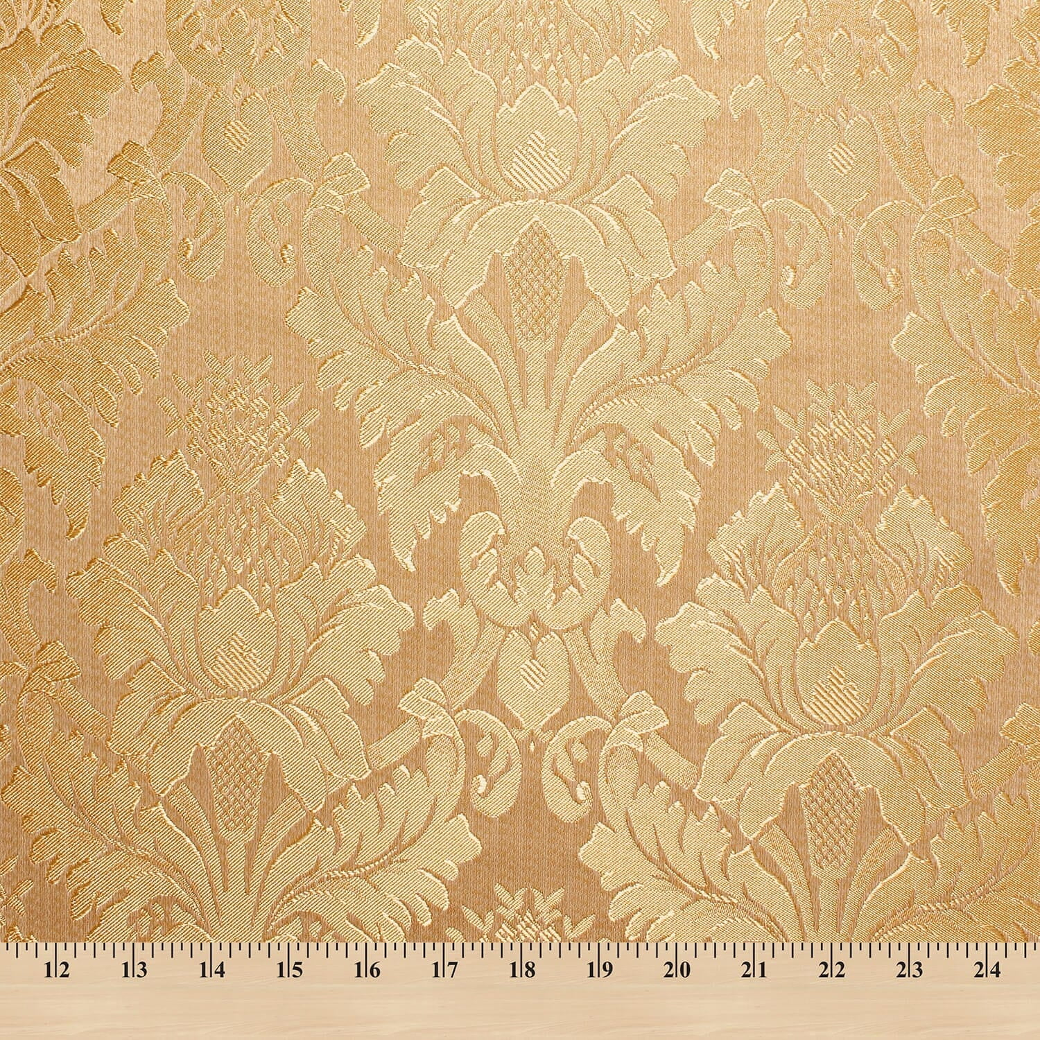 Extra Wide Floral Damask Upholstery Jacquard 100% Polyester 118" Fabric ...