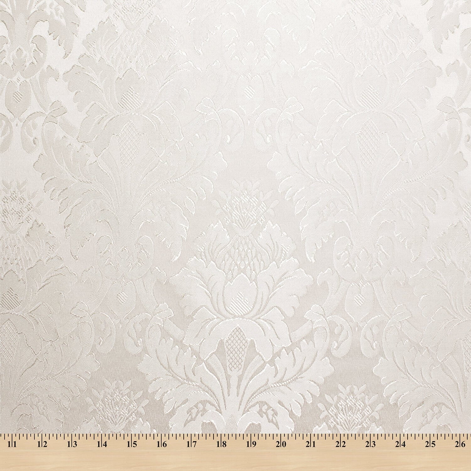 Extra Wide Floral Damask Upholstery Jacquard 100% Polyester 118" Fabric ...