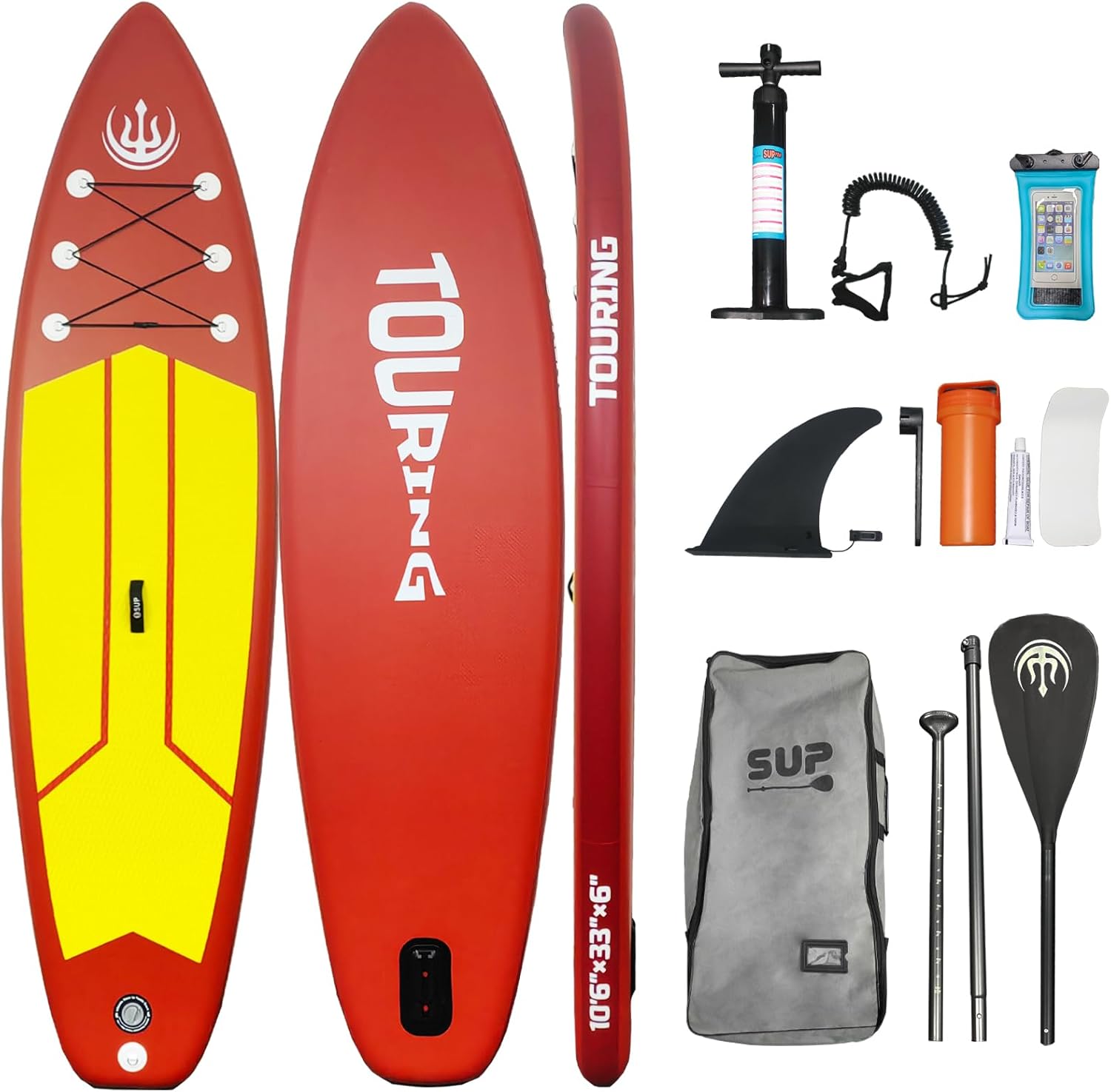 Extra Wide Inflatable Stand Up Paddle Board, 10 Ft 6 in with Premium ...