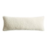 Extra Wide Ivory Textured Boucle Lumbar Pillow - Walmart.com