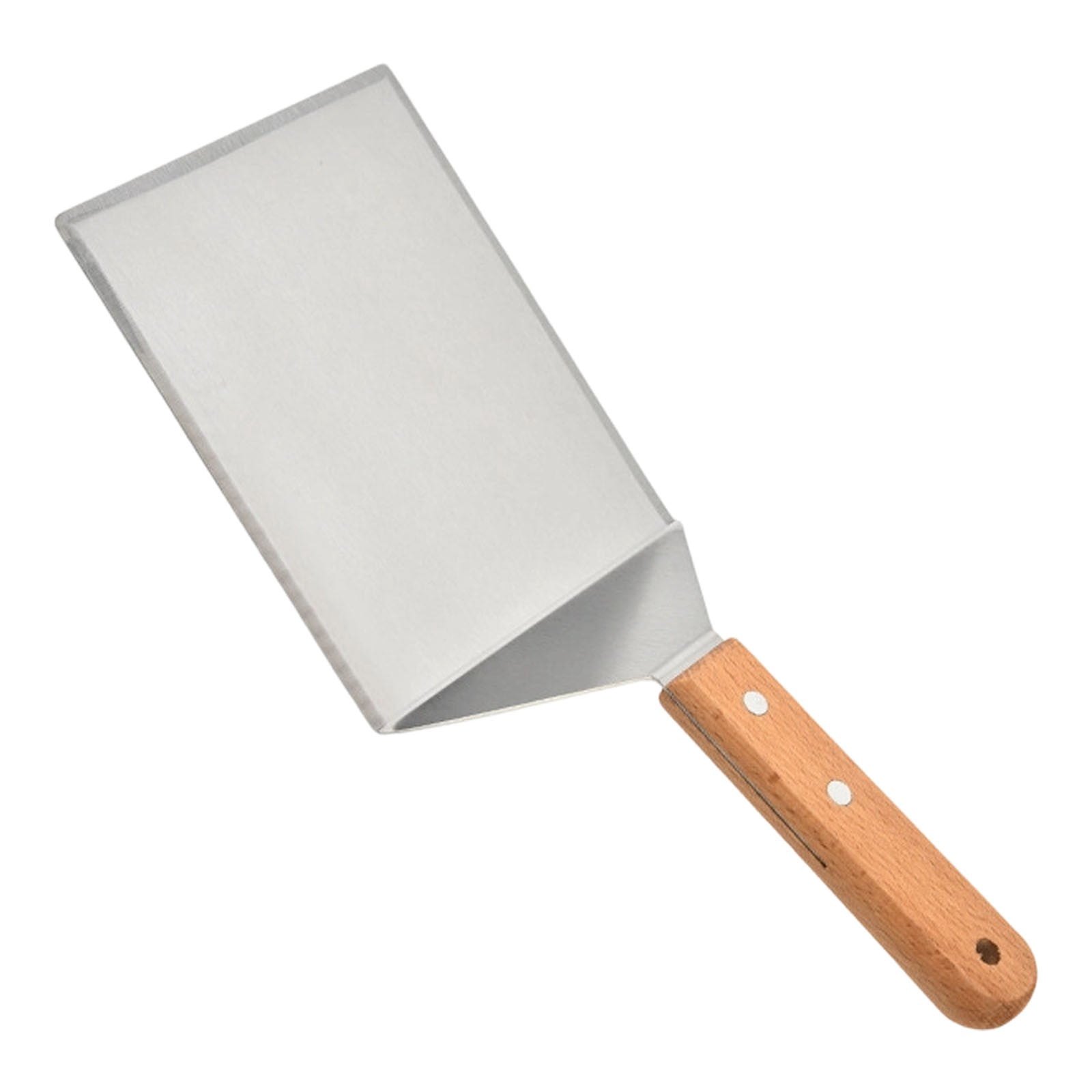 Extra Wide Metal Spatula Large Turner With Full Wooden Handle for ...