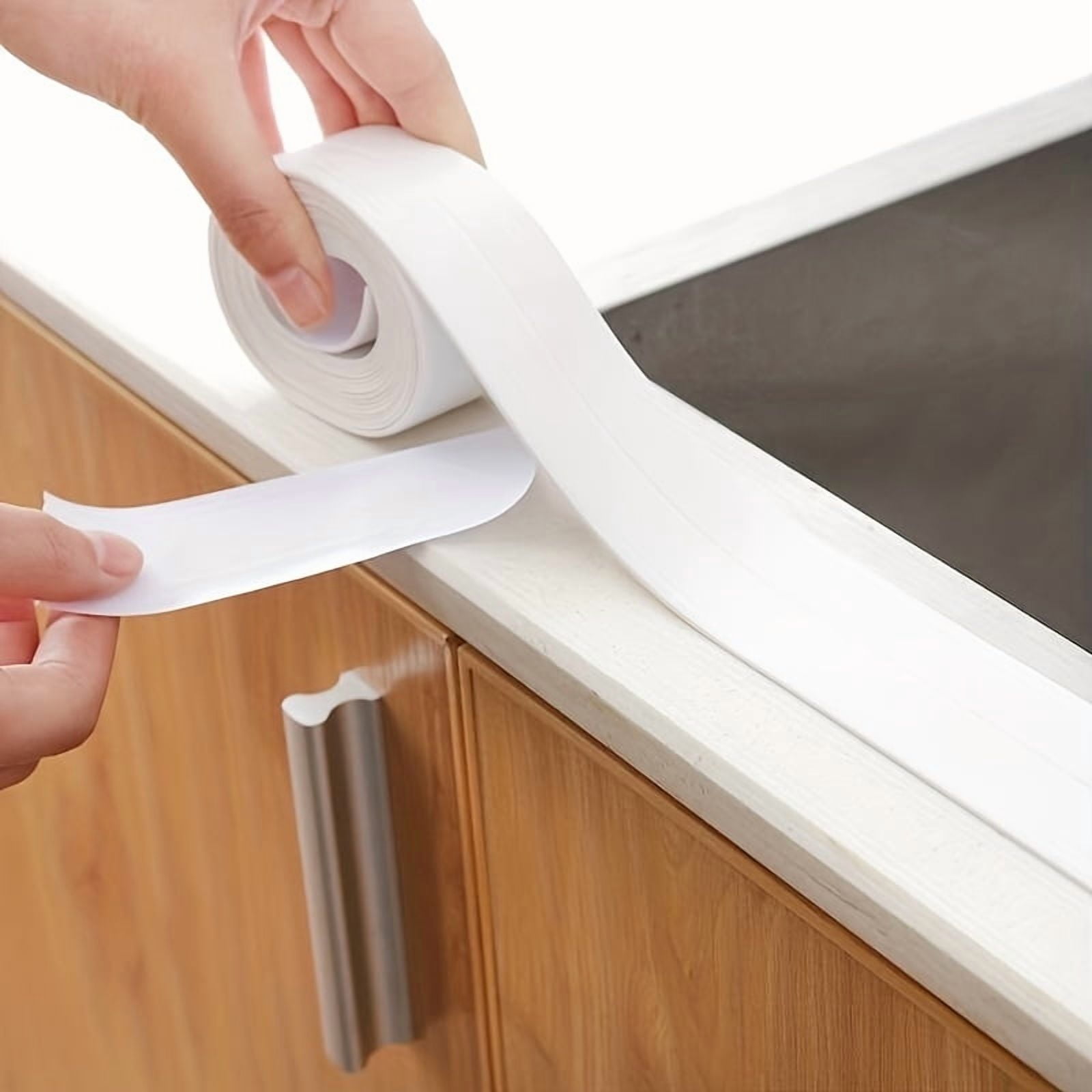 Extra-Wide Waterproof Seal Tape, PVC Caulk Strip for Shower Door ...