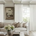 Extra Wide Pinch Pleat Curtains 84 Inches Long for Patio Sliding Glass ...