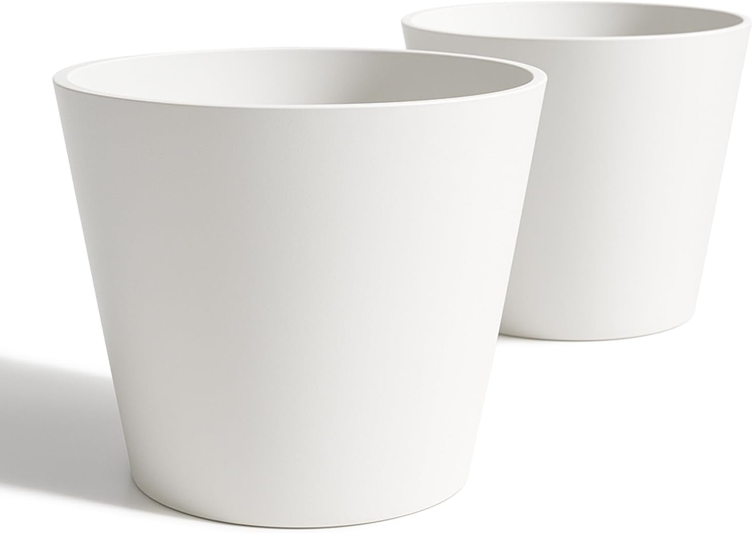 Extra Wide Planter Outdoor Indoor, Large Resin Plant Pots for Trees ...