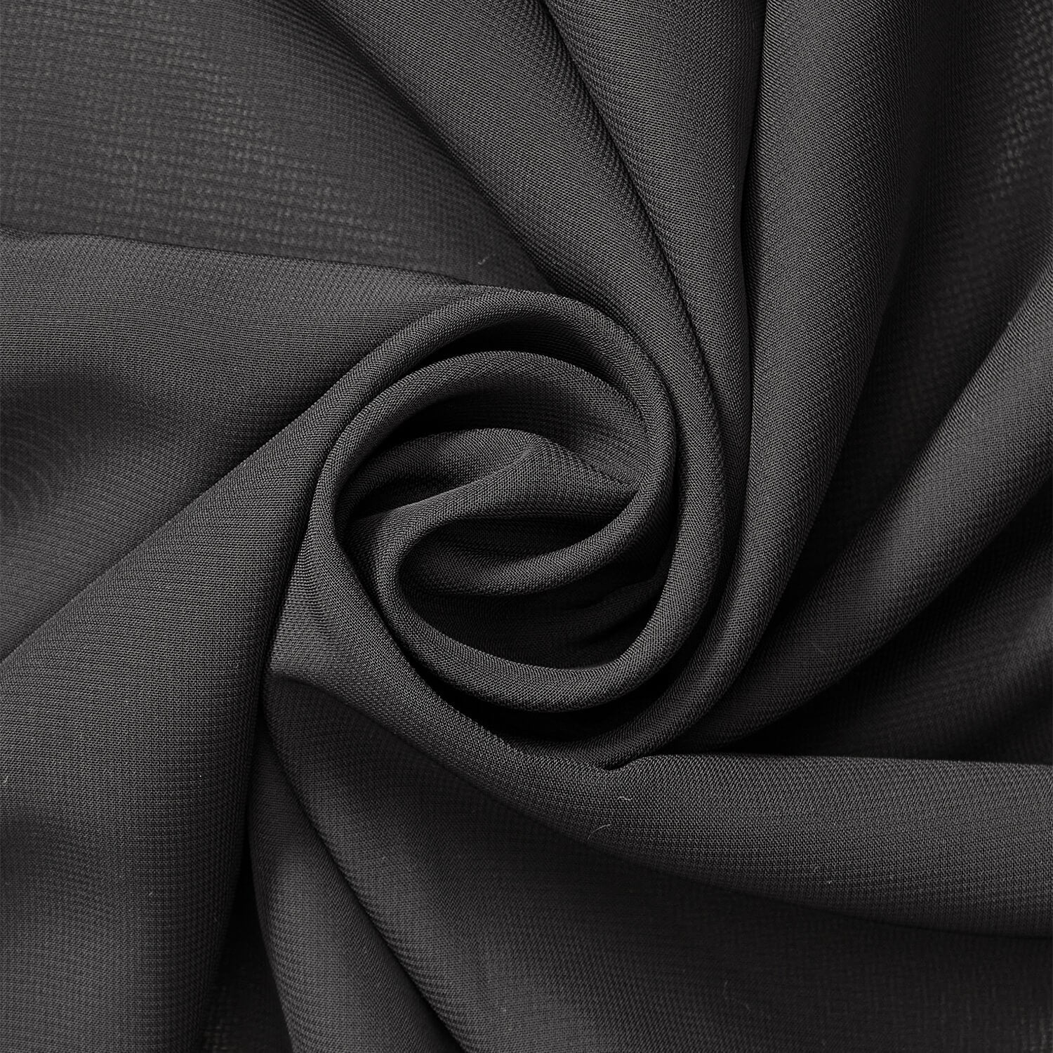 F_WD Extra Wide Black Polyester Chiffon Fabric, 110” Sheer By The Yard ...