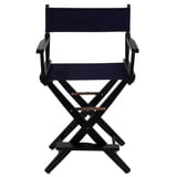 Extra-Wide Premium 24 in. Oak Counter Height Directors Chair with High ...