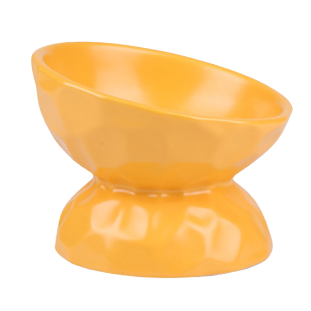 Extra Wide Raised Tilted Cat Food Bowls, Ceramic Elevated Cat Food and ...