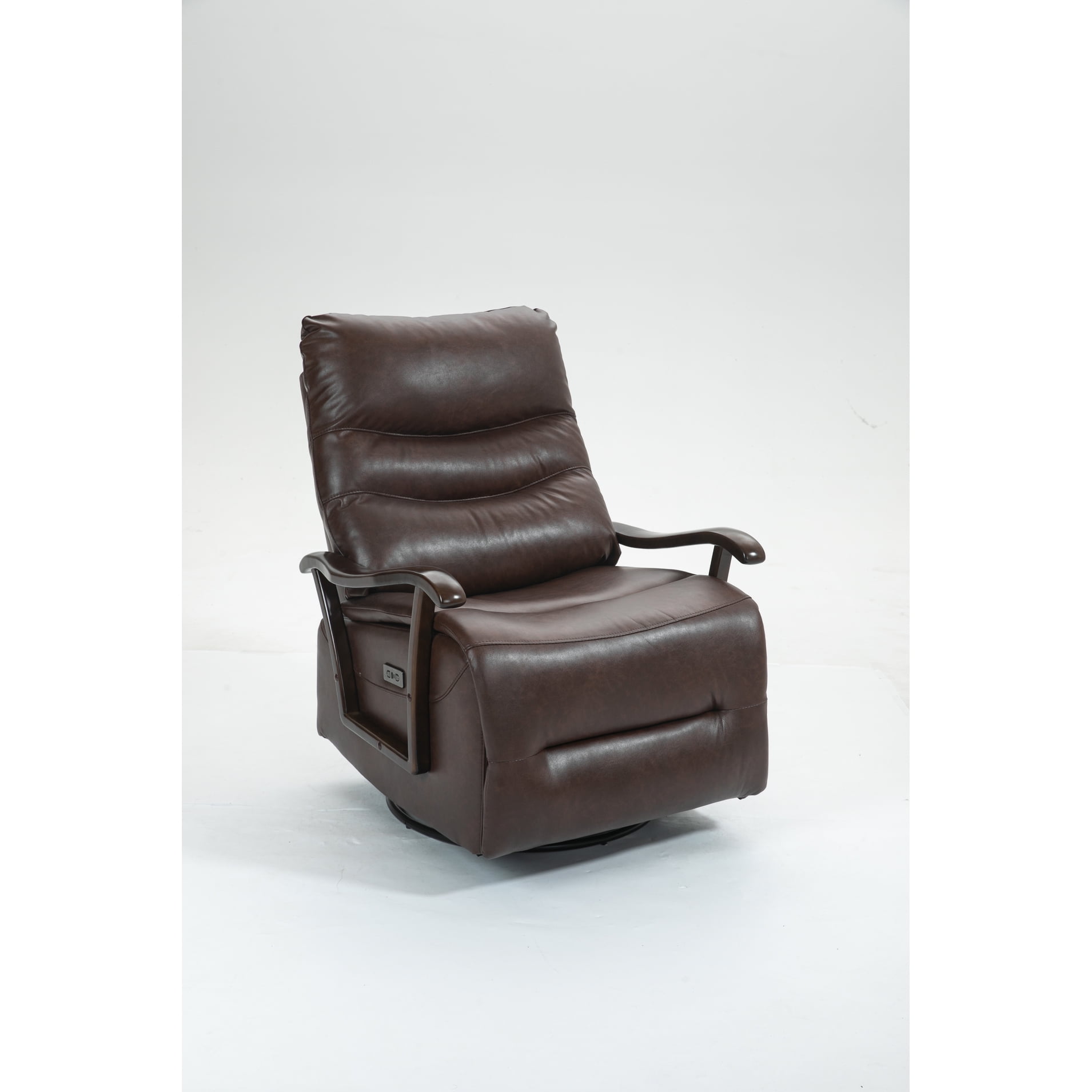 Extra Wide Rocker Recliner - Water- & 27-inch Seat Faux Leather Swivel ...