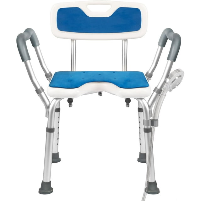 Extra Wide Shower Chair,M-Shaped & Padded Armrests Shower Chair Bath ...