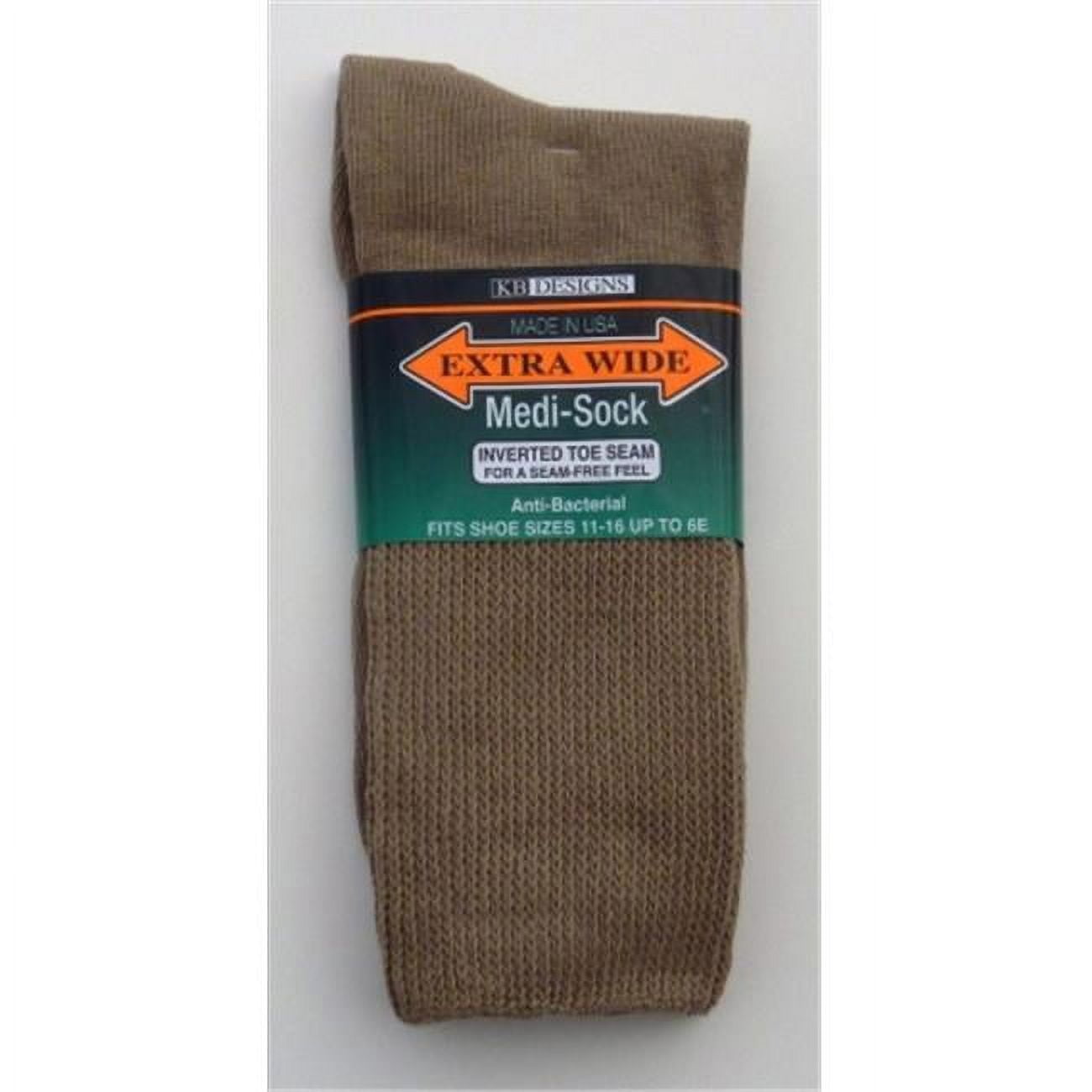 Extra Wide Sock Company #5850 Tan Extra Wide Medi Sock - Walmart.com