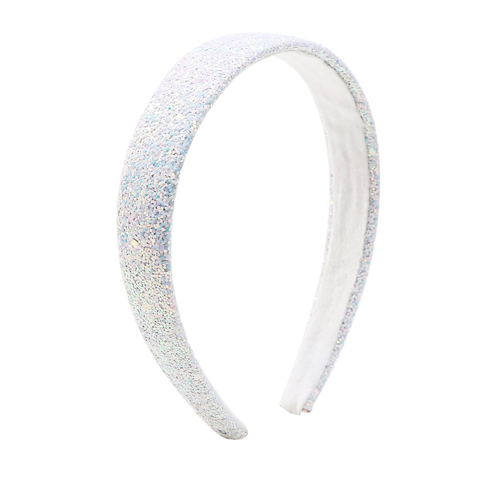 Extra Wide Sparkly Hair Band For High Forehead Shimmering Glitter ...