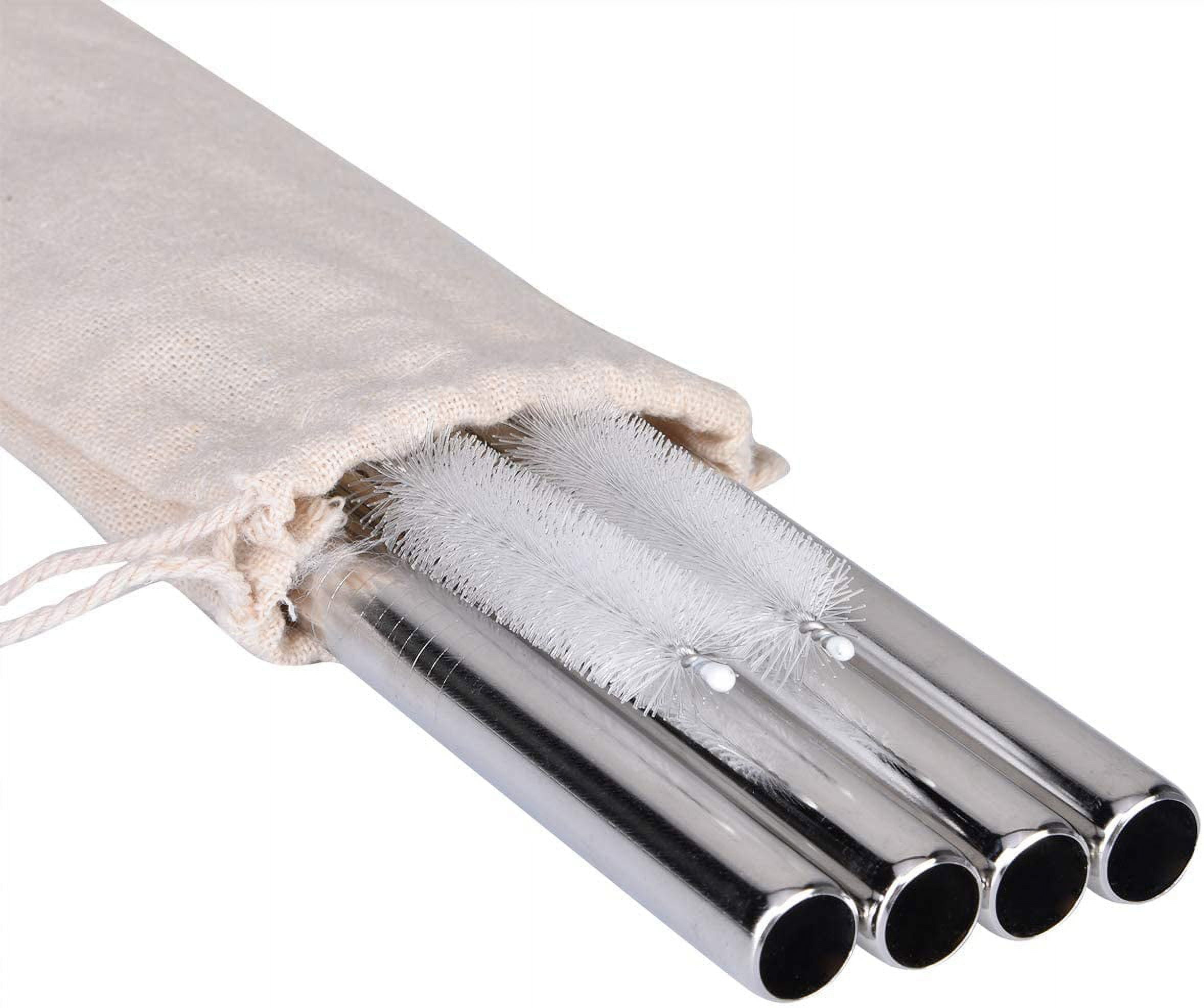 Extra Wide Stainless Steel Reusable Straws 1/2" Metal Drinking Straw ...