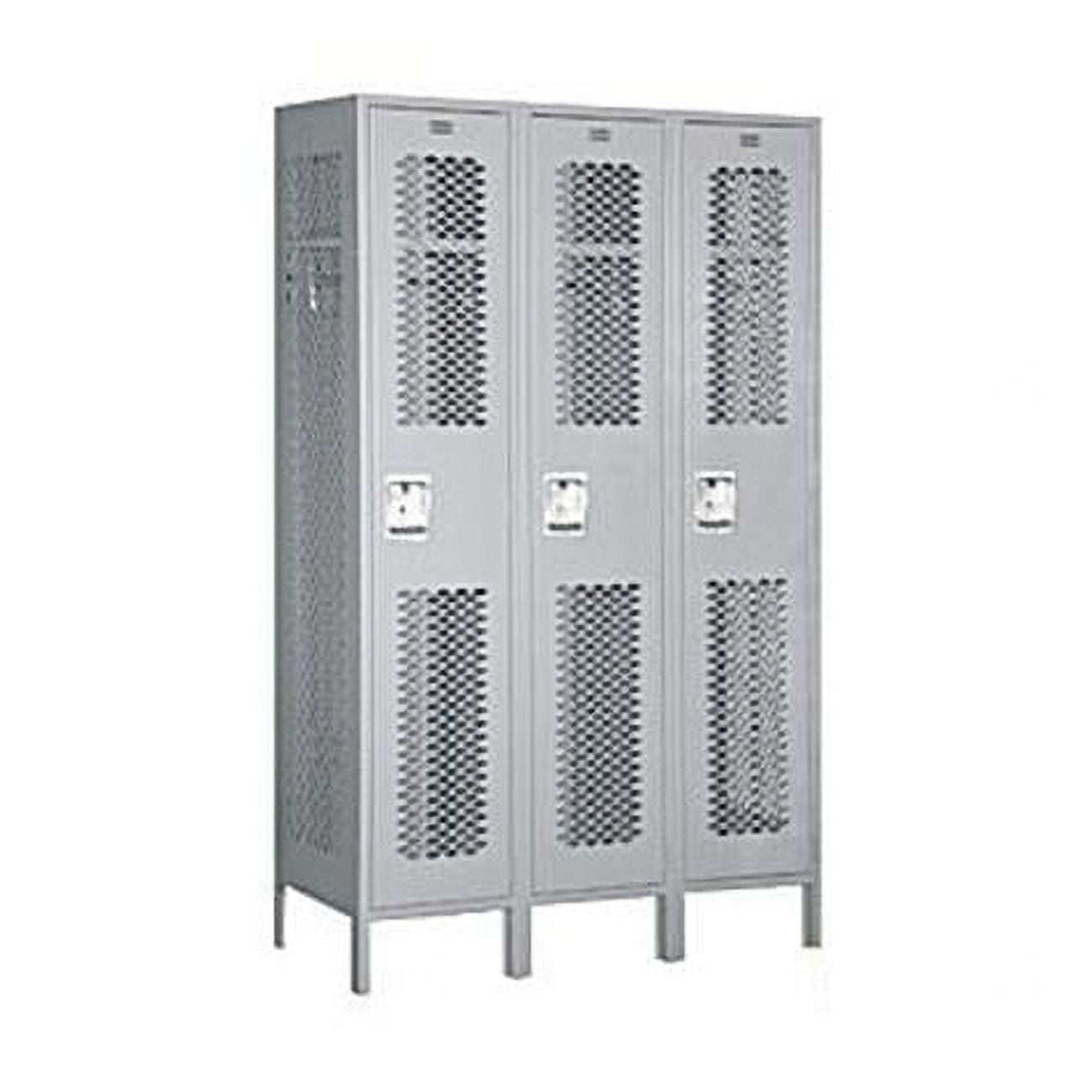 Extra Wide Vented Metal Locker - Gray - 45in. W x 78in. H x 18in. D ...