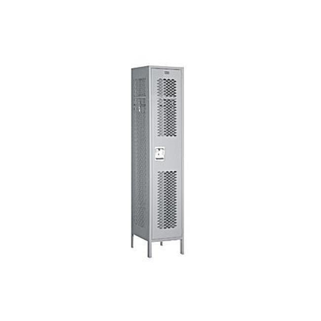 Extra Wide Vented Metal Locker - Gray - Assembled - Walmart.com