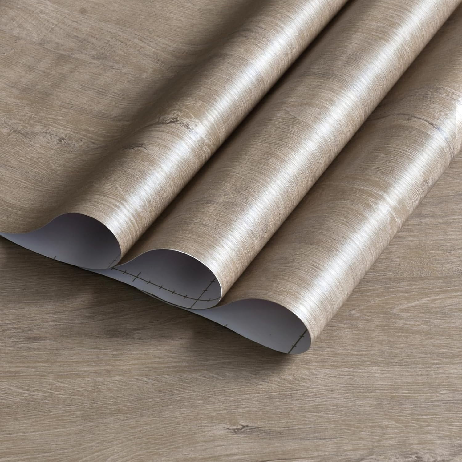 Extra Wide Walnut Wood Wallpaper Dark Wood Grain Vinyl Wrap Walnut ...