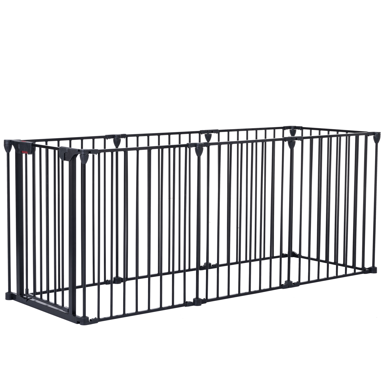 Adjustable 200” Durable Safety Gate with 8 Panels - Metal Play Yard for ...