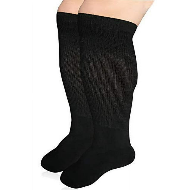 Extra Width Diabetic Socks For Lymphedema Bariatric Non Binding Knee