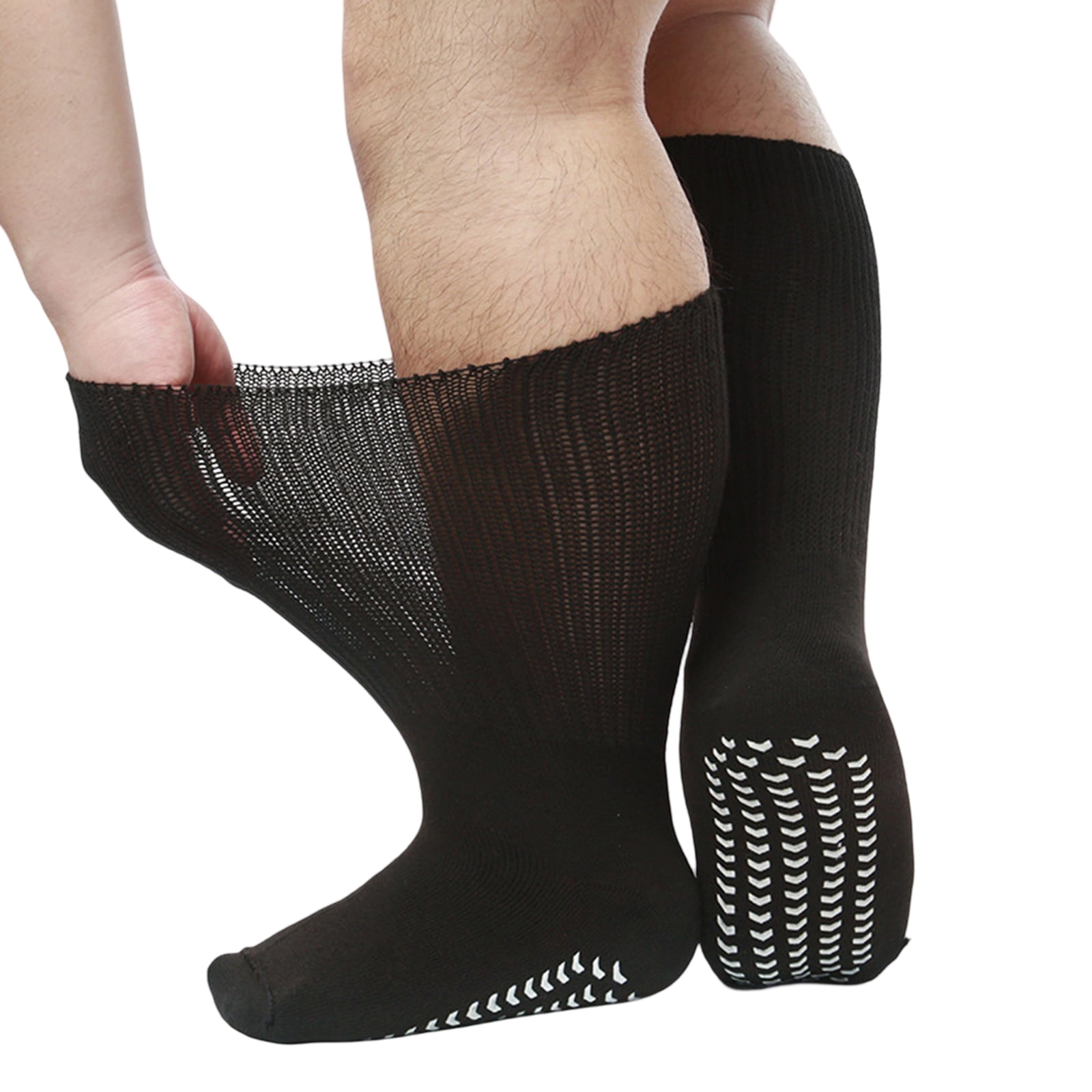 Extra Width Diabetic Socks Men Women Wide Edema Sock for Swollen Feet ...