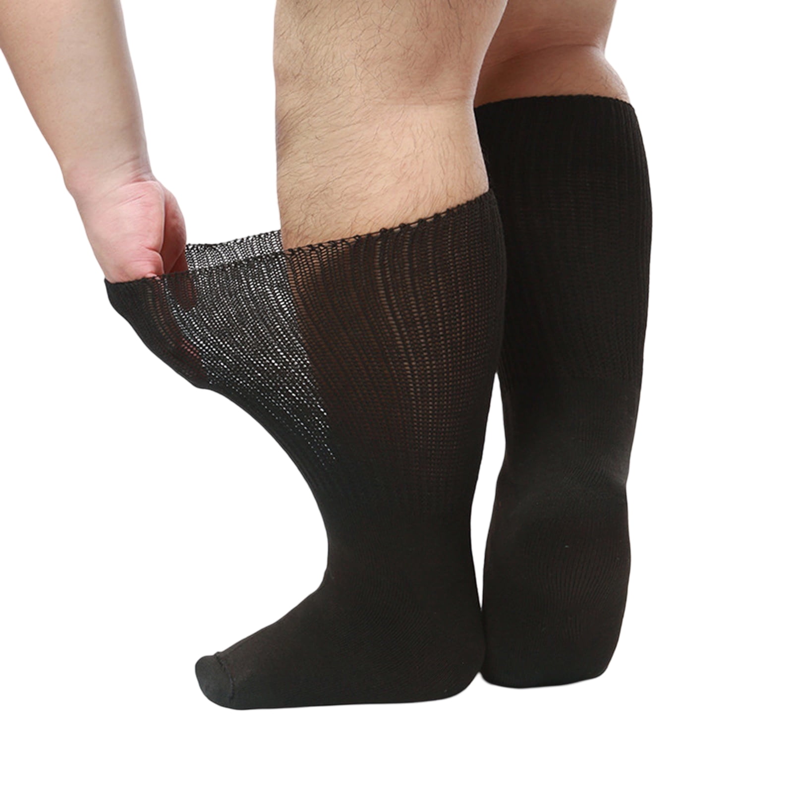 Extra Width Diabetic Socks Men Women Wide Edema Sock for Swollen Feet ...