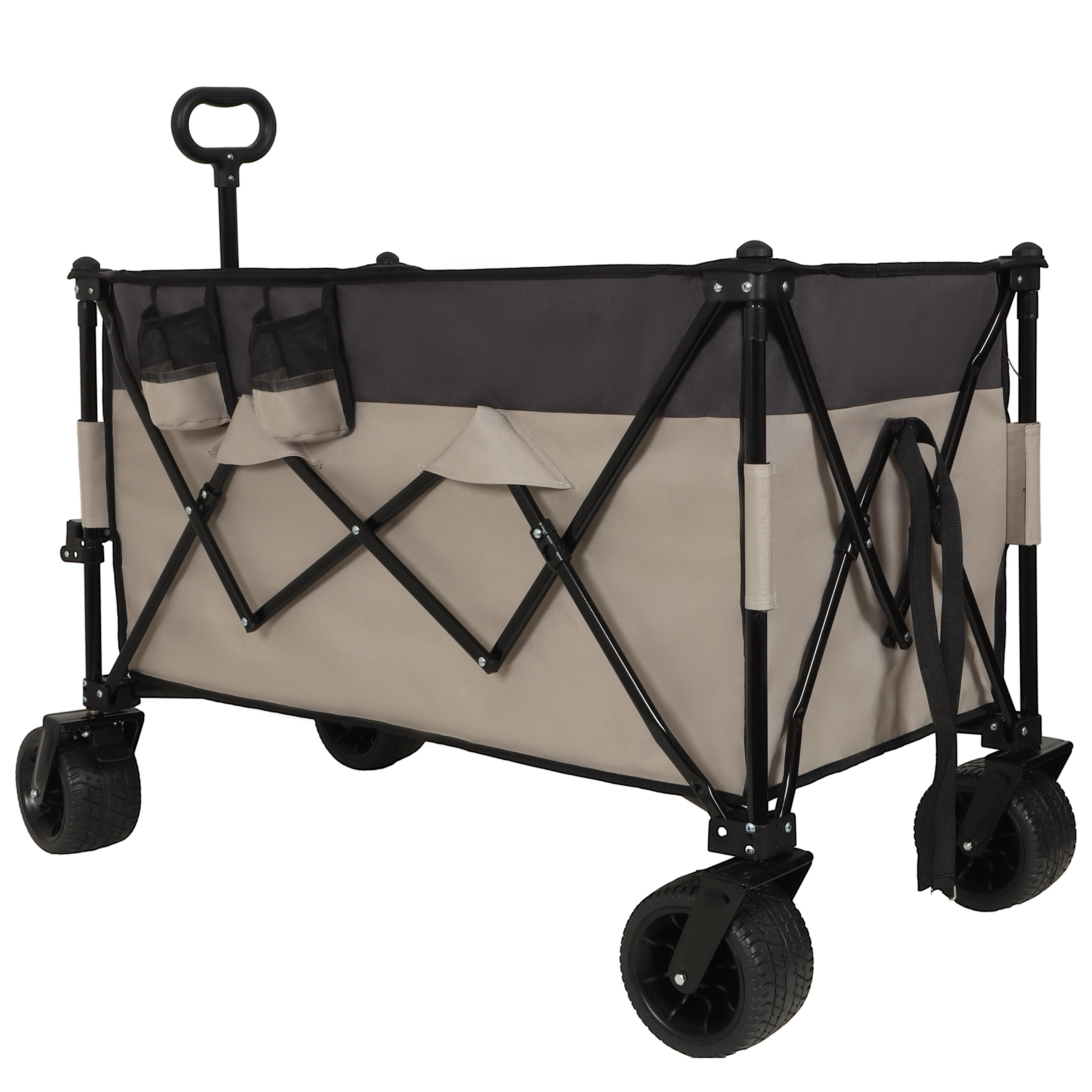Extra large 300L Tall Heavy-Duty Folding Wagon Cart with 480lbs ...