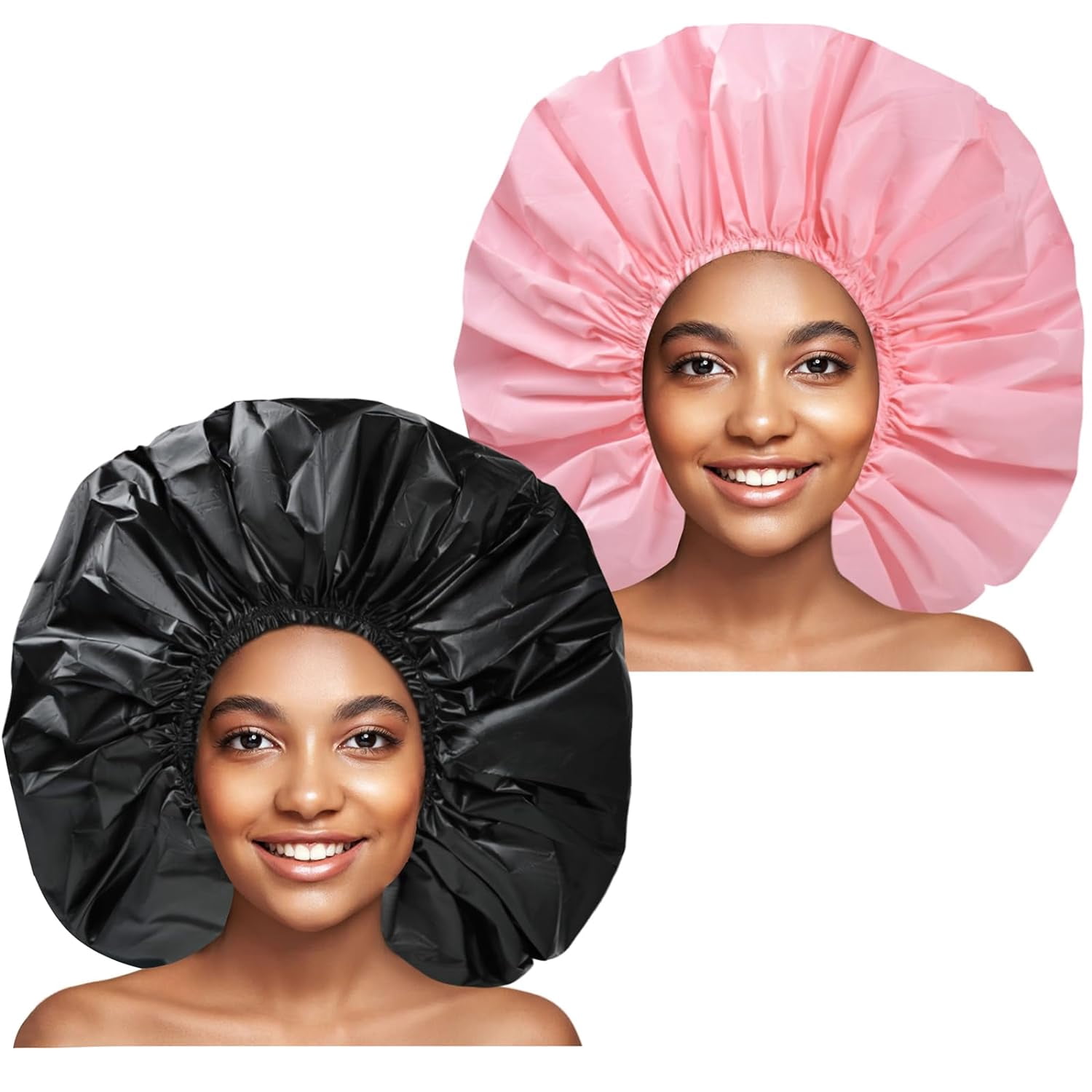 Extra large bathing cap 2 waterproof women's bathing caps, extra large ...