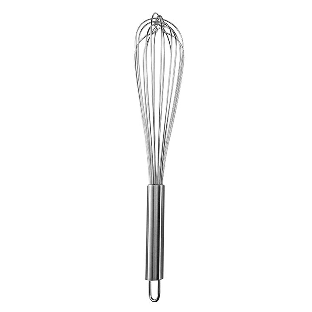 Extra-large bold stainless steel egg beater manual and flour egg mixer ...