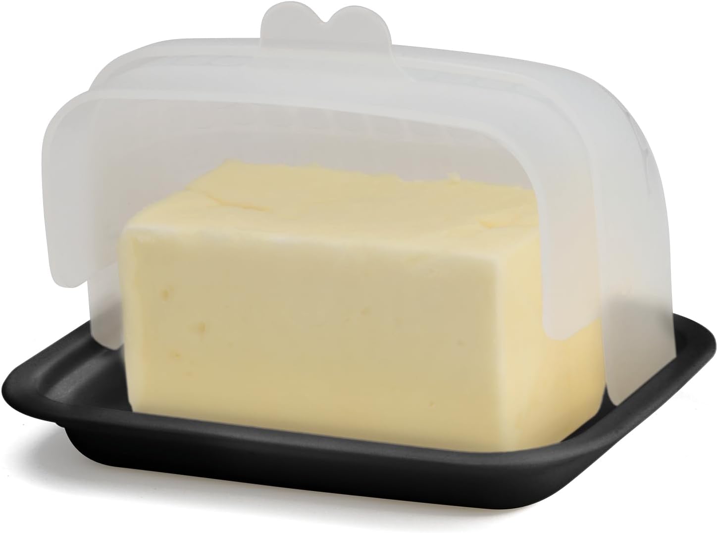 Extra large butter tray with flip cover, wide butter rack, can hold 2 ...
