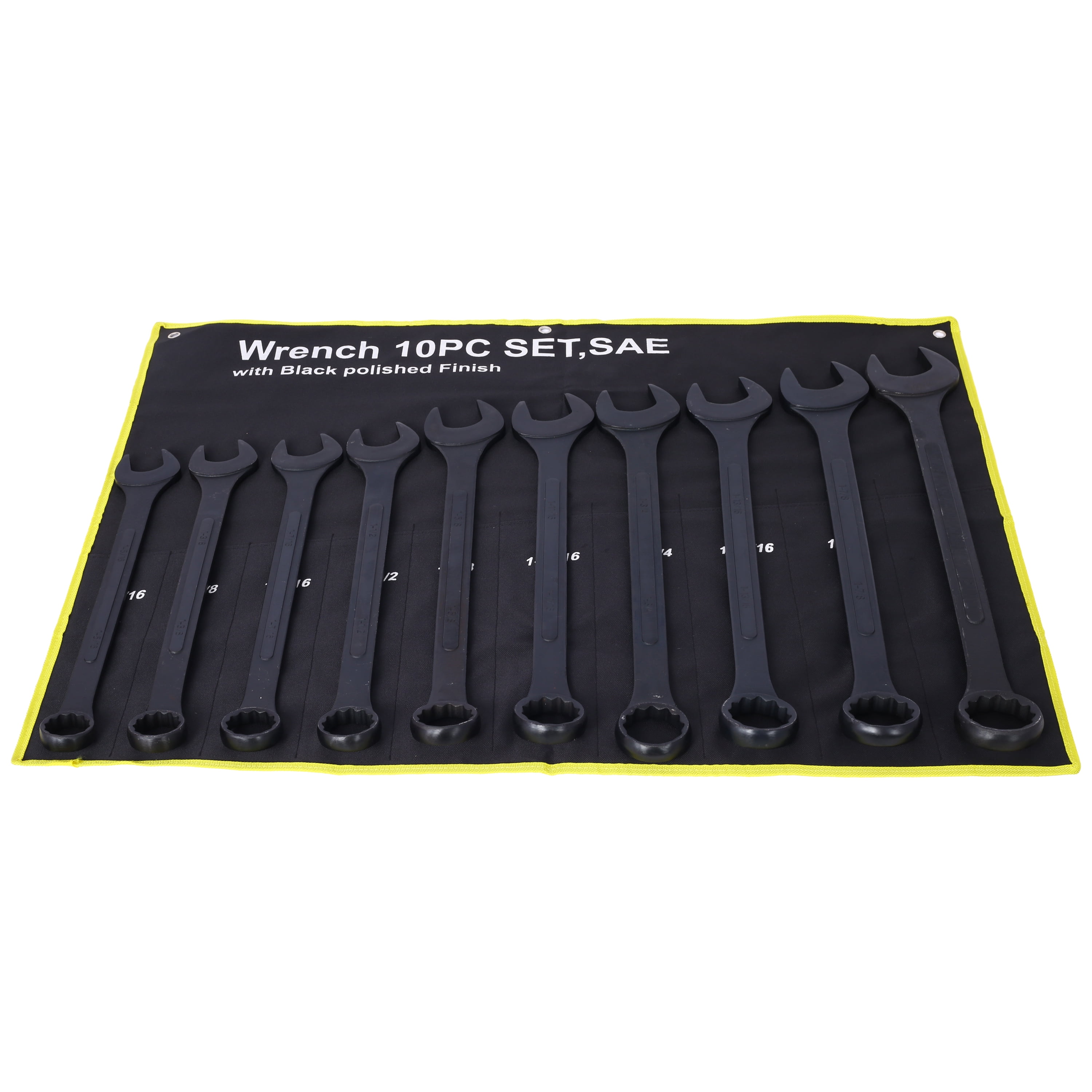 Extra large combination wrench set, 10 pieces SAE black oxide large ...