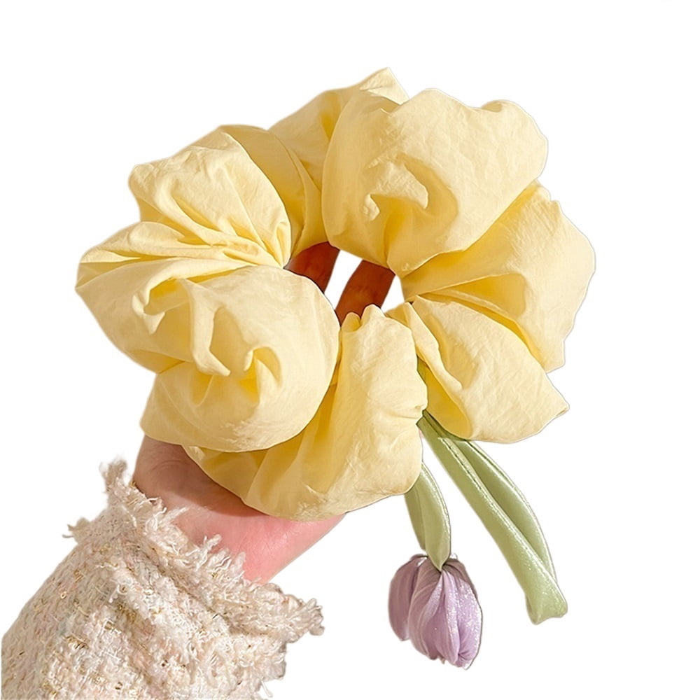 Extra large tulip flower large intestine headband super fairy ribbon ...