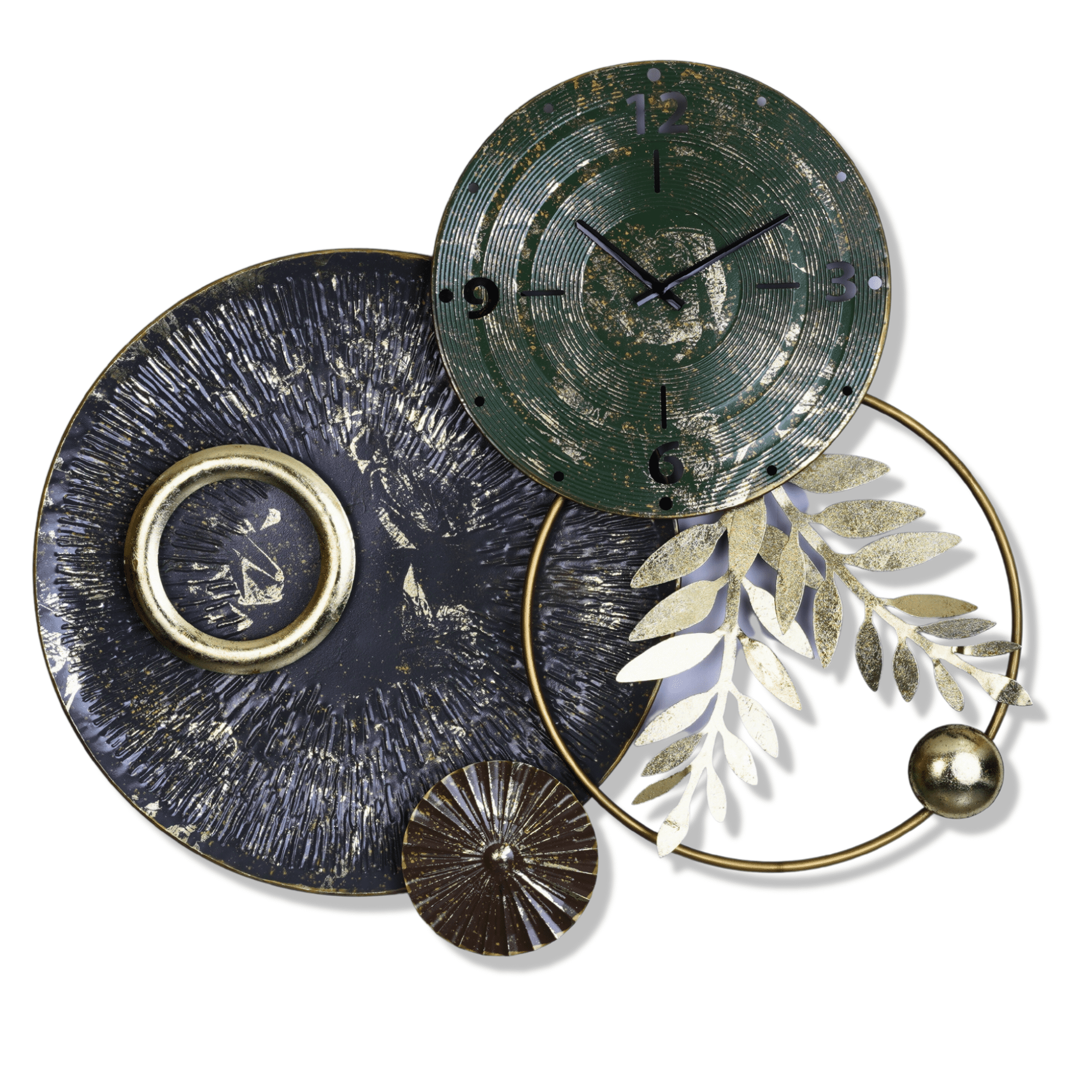 Extra large wall clock, metal clock wall art wall decor, decorative ...