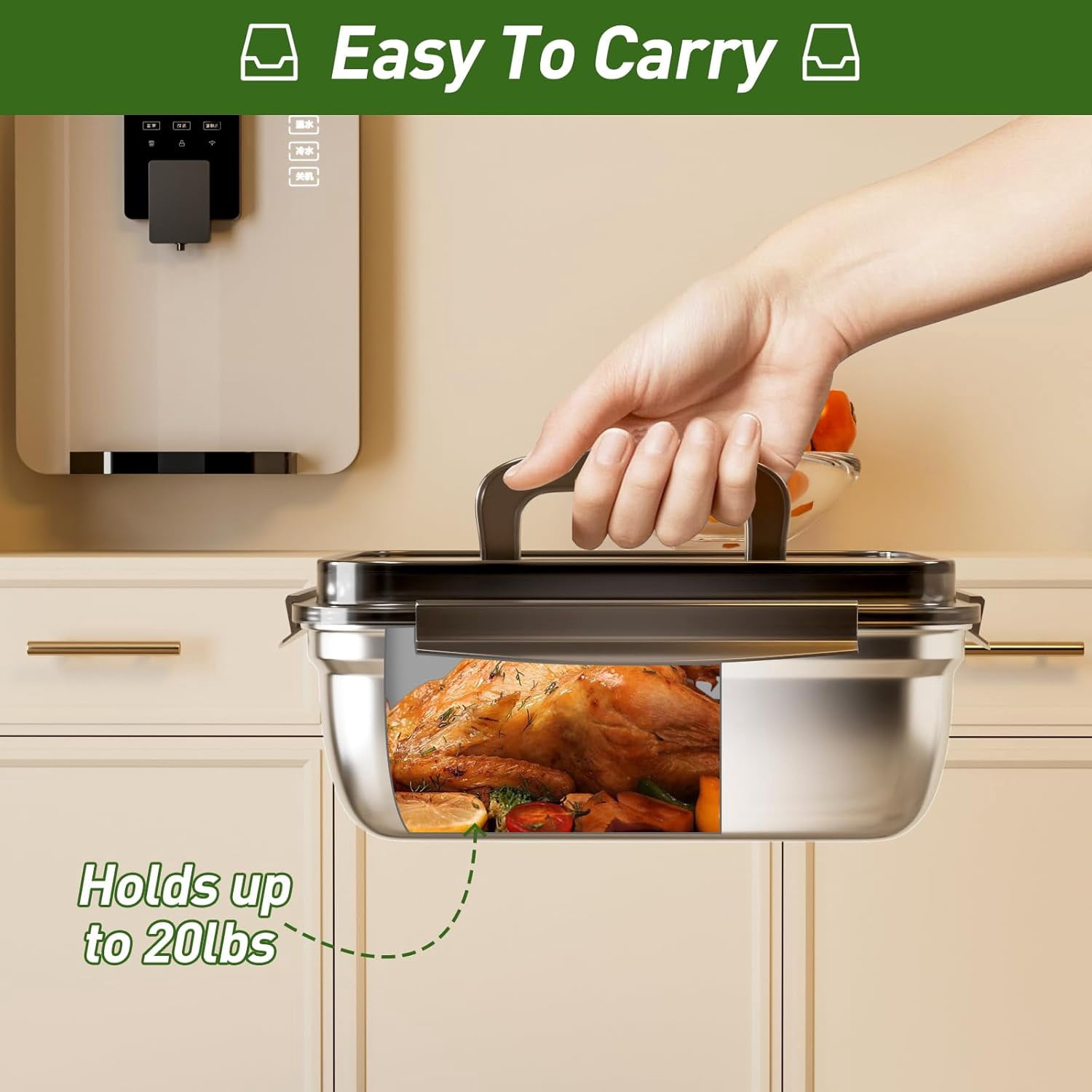Extra stainless steel Food Storage Containers with Sealed lid for ...