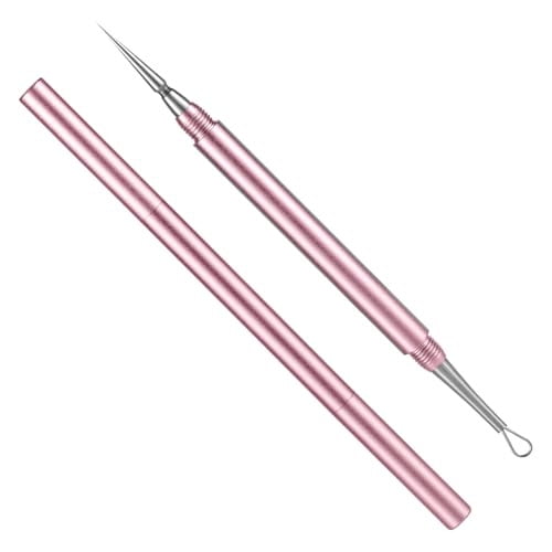 Extracteur De Point Noir Métal 2 En 1 Aiguille De Nettoyage De L'Acné ...