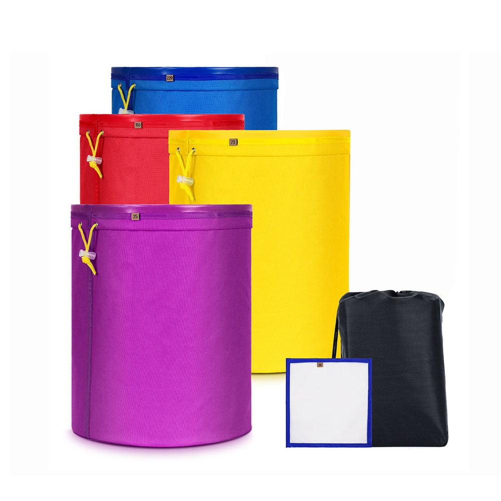 Extraction Bags, 4 Pack 1 Gallon Bubble Bags, With Press Sieve And ...