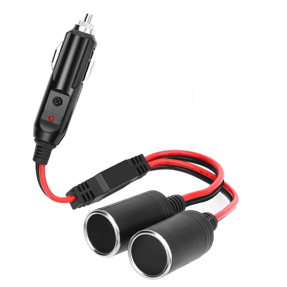 Extractme 12V 24V 1 to 3 Car Cigarette Lighter Splitter Adapter 30cm ...