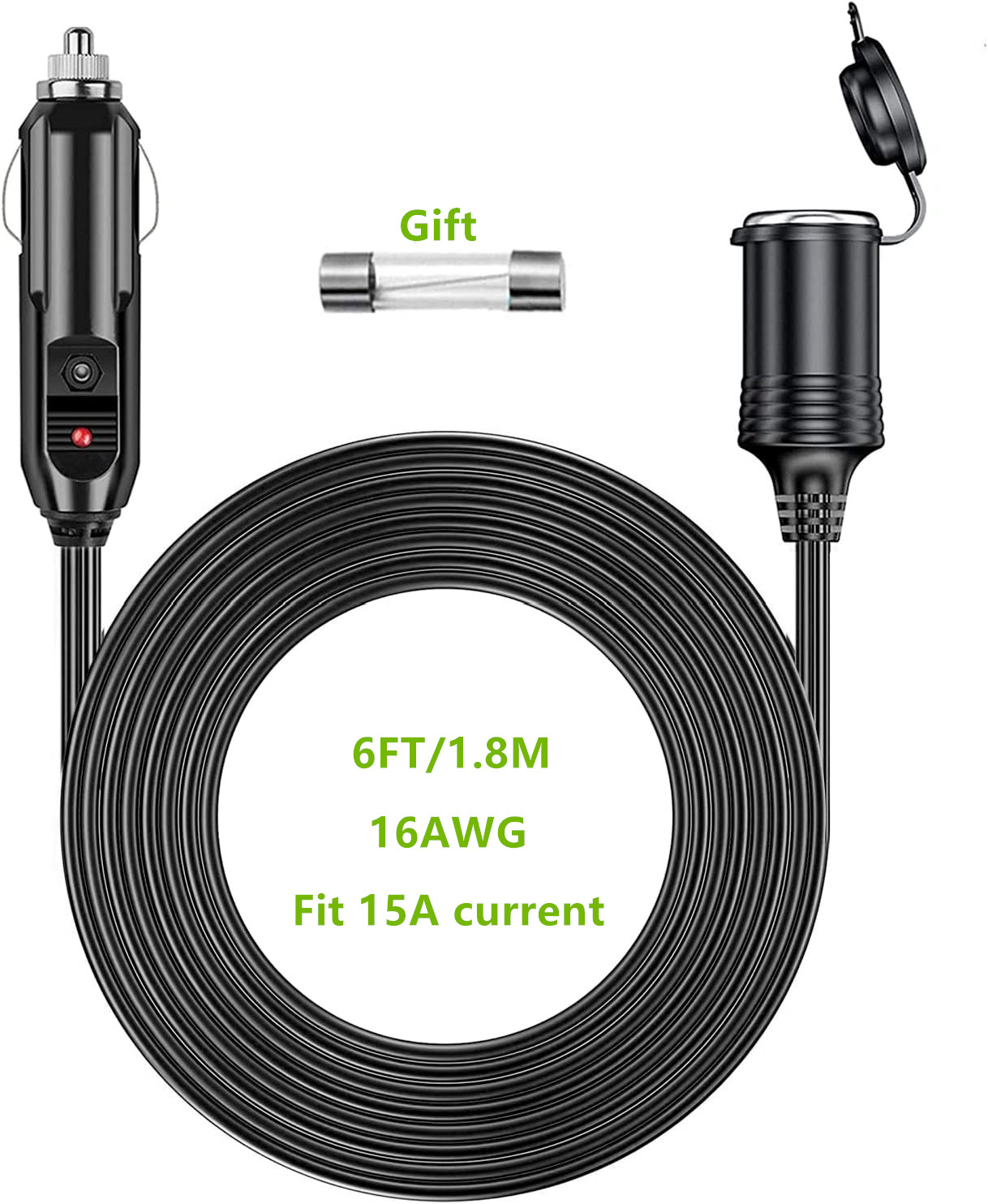 Extractme 14AWG SAE to SAE Extension Cable Quick Connector Wire Harness SAE Connector with ...